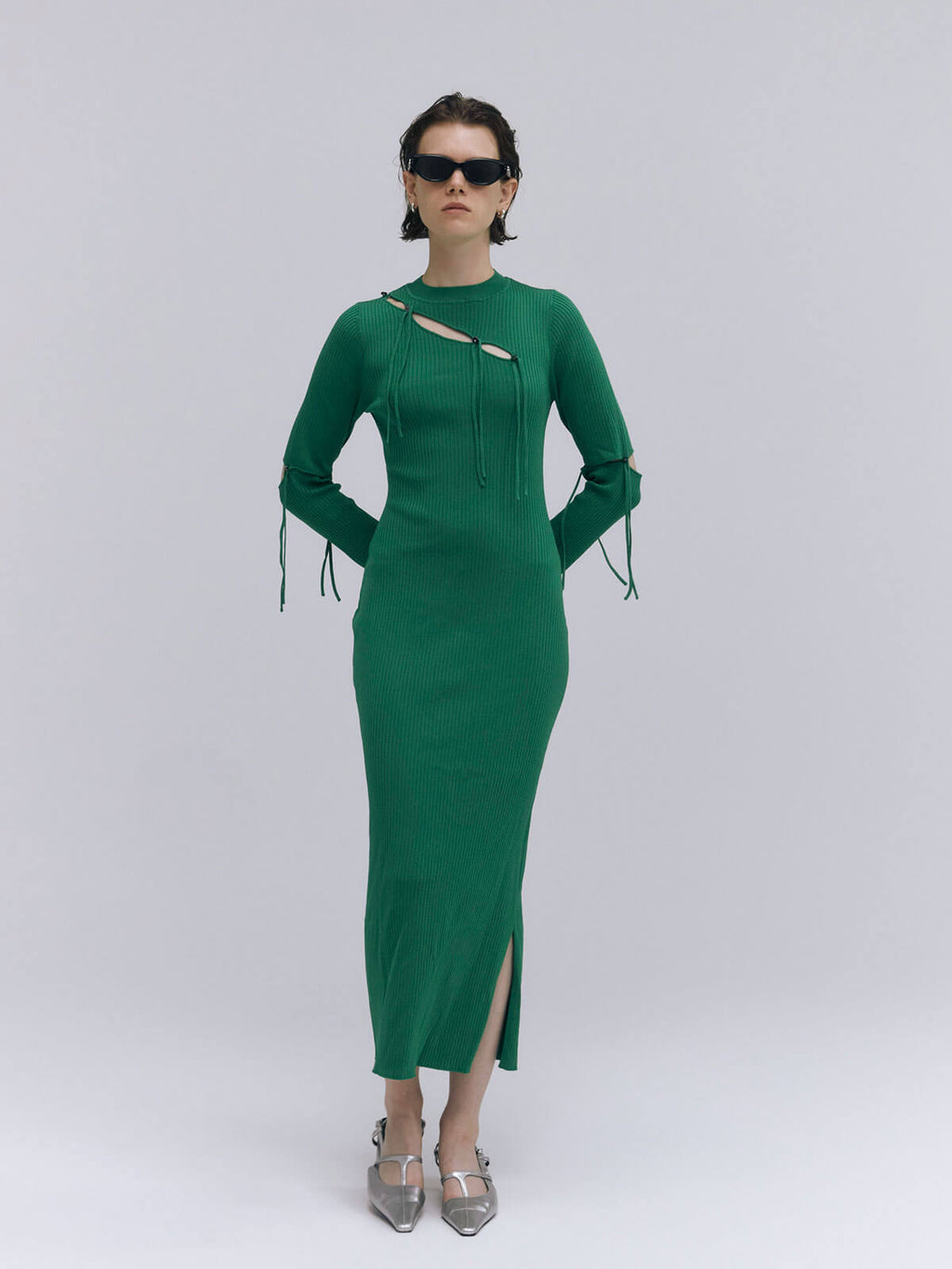 SERIAL HOLE KNIT DRESS – JOSEMOON