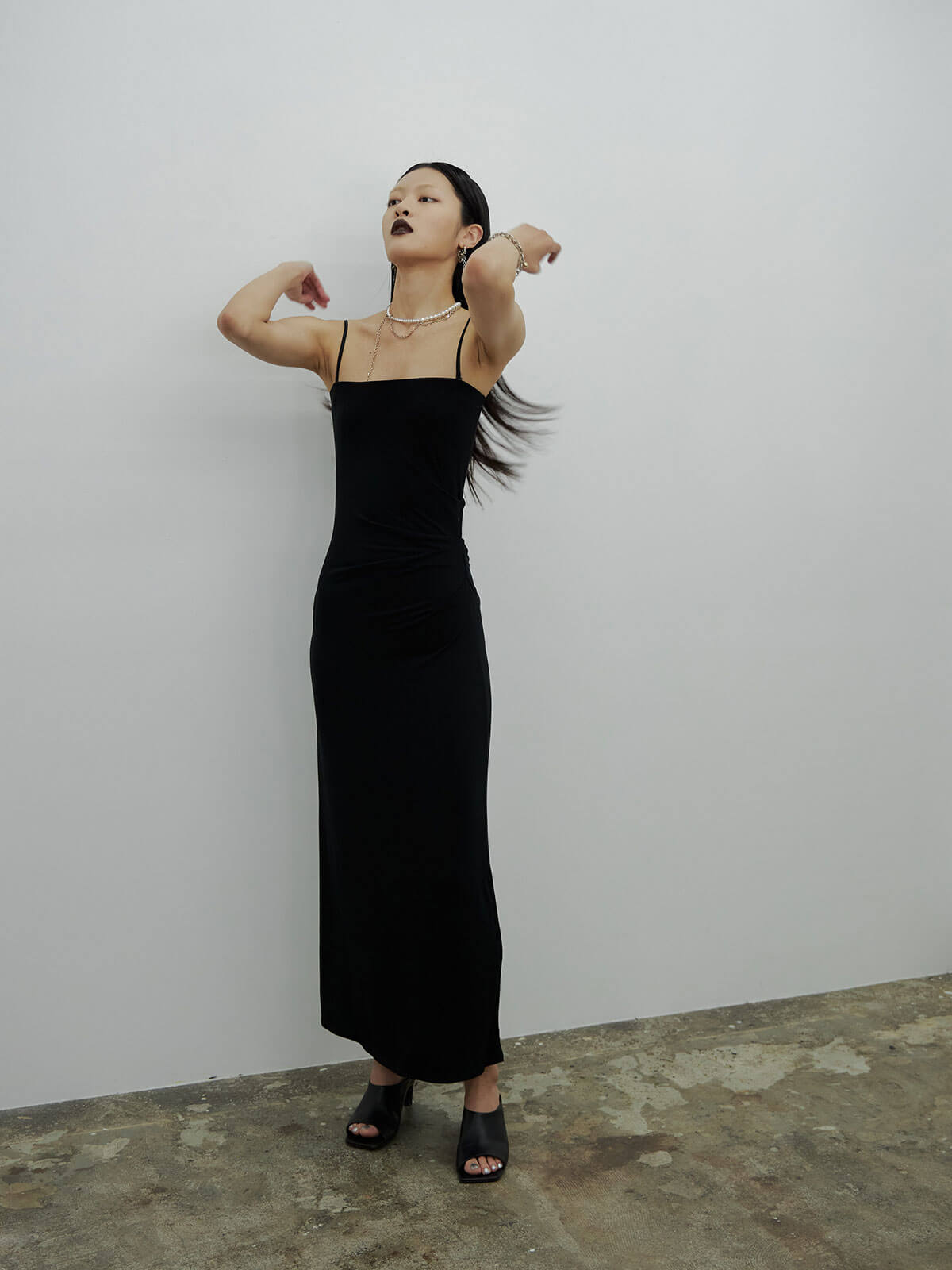 Collagen Gathered Tube Dress